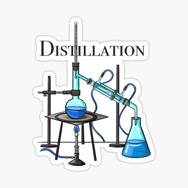 "Distillation Apparatus " Sticker for Sale by Capy-town | Redbubble