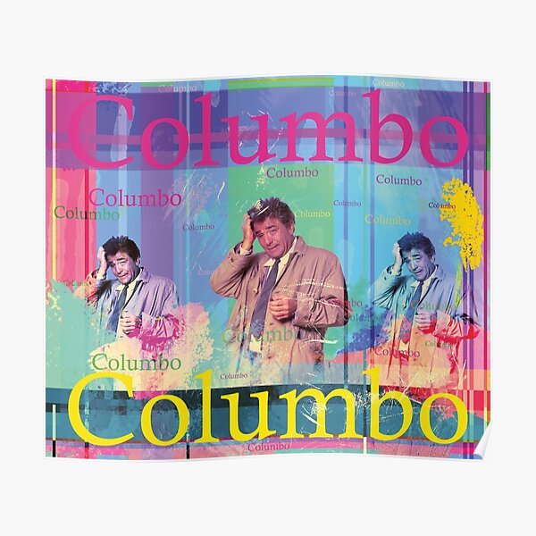 Póster «El inspector Columbo trabaja como oficial de policía con una ...