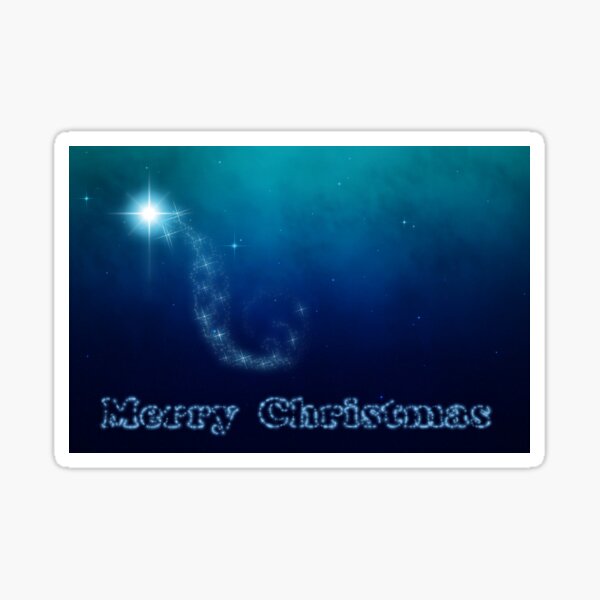 "Christmas Sky Star of Bethlehem" Sticker by sorayashan | Redbubble