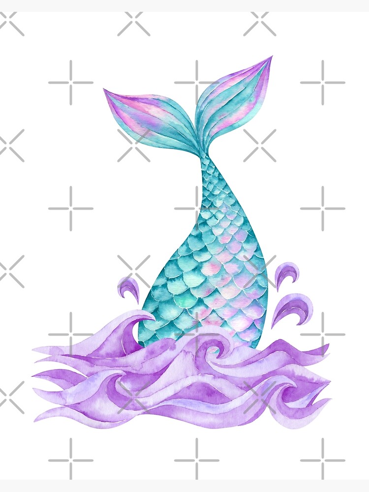 "Mermaid Tail " Art Board Print for Sale by TTOLEDO10K | Redbubble