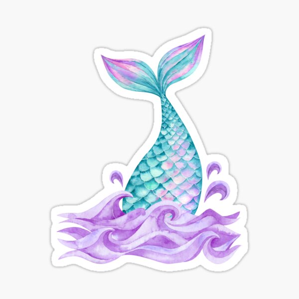 "Mermaid Tail " Sticker for Sale by TTOLEDO10K | Redbubble