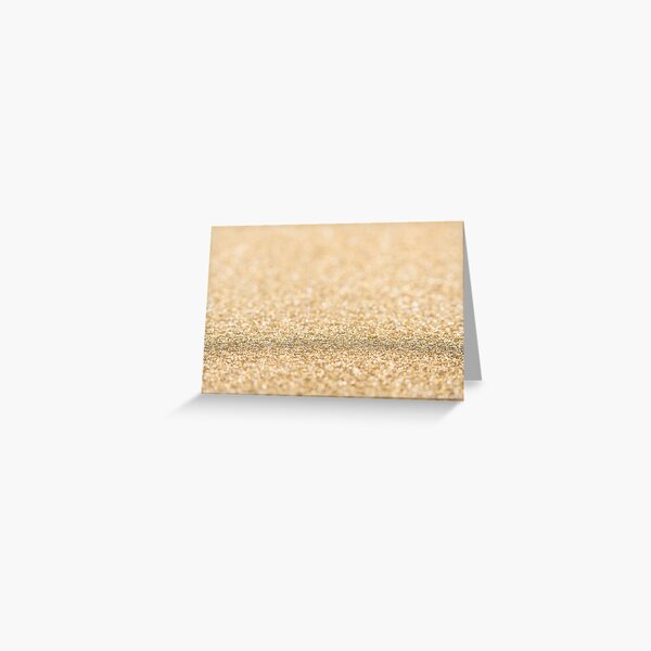 Soft Gold Faux Glitter Sparkles Greeting Card For Sale By Pldesign
