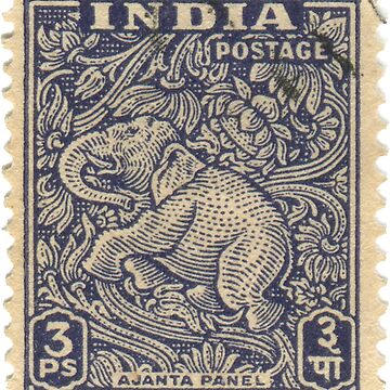 "Stamp - India - Elephant - 3Ps" Poster for Sale by imageresource ...