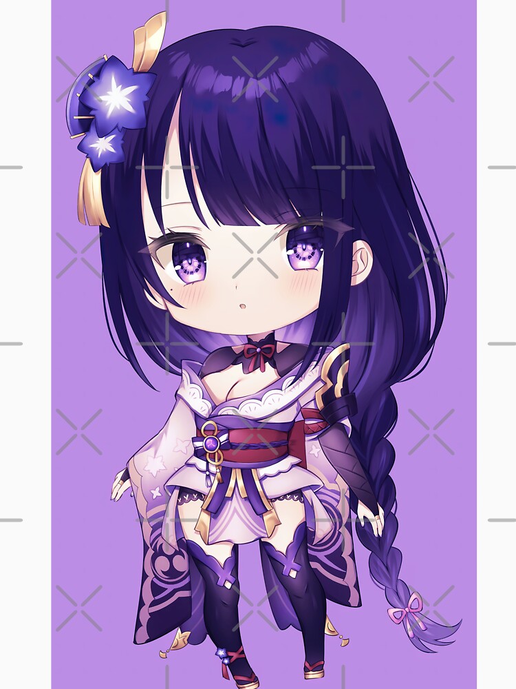 "Cute Raiden Shogun Genshin Impact" T-shirt for Sale by sasquachnime ...