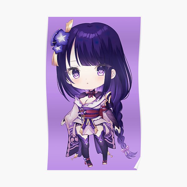 "Cute Raiden Shogun Genshin Impact" Poster for Sale by sasquachnime ...