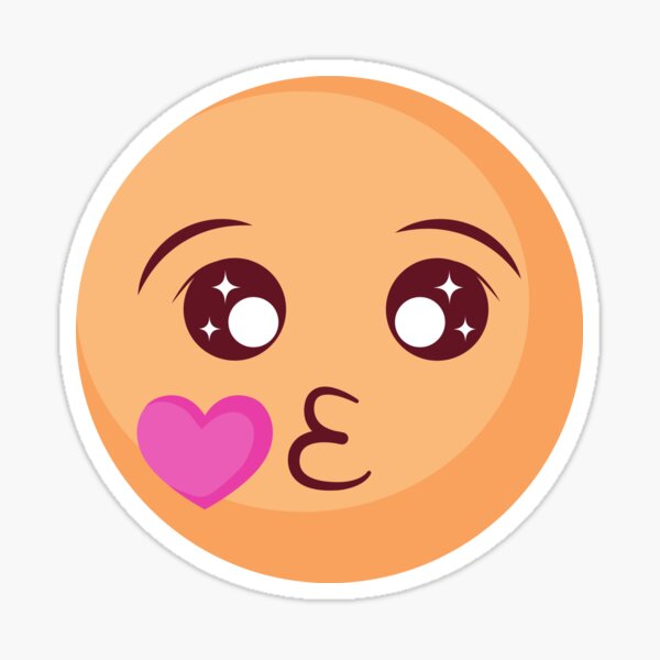 "Kiss Emoji graphics" Sticker for Sale by Varun31 | Redbubble