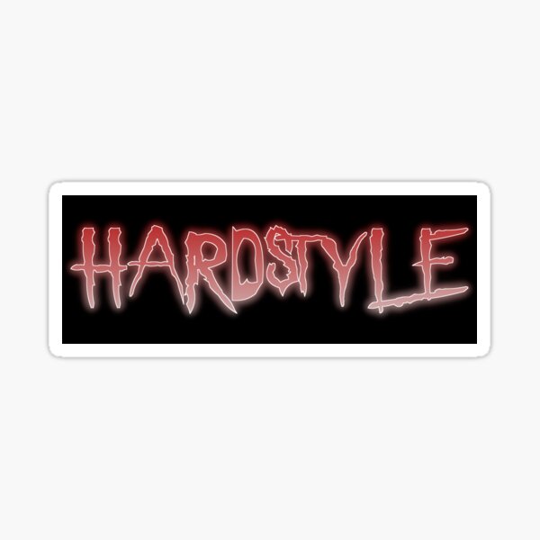 "Hardstyle Gradient Neon Logo" Sticker for Sale by SPAZE-Typo | Redbubble