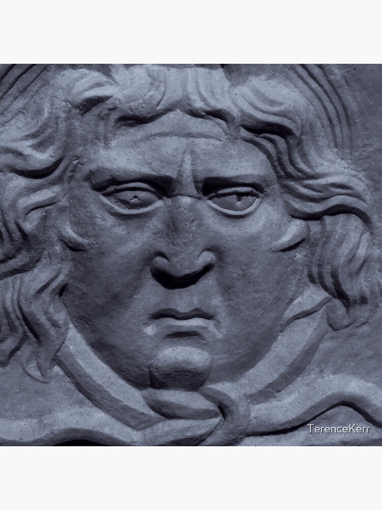 "Grumpy Gorgon or Medusa in Salona, Croatia" Sticker for Sale by ...