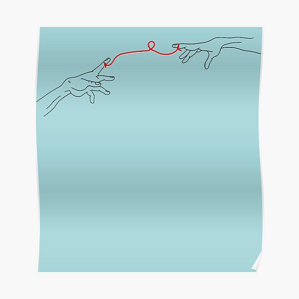 "Kimi No Na Wa (Your Name) - Red Thread/String" Poster for Sale by ...