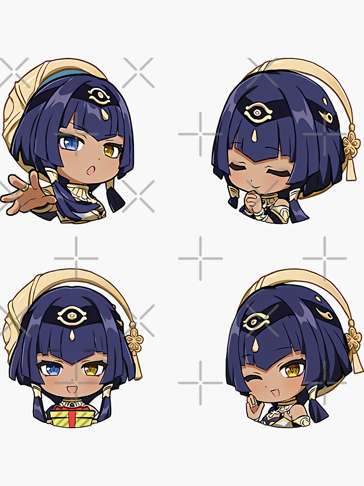 "Candace Genshin Impact Chibi-Aufkleber-Set" Sticker von dudu-inpajamas ...
