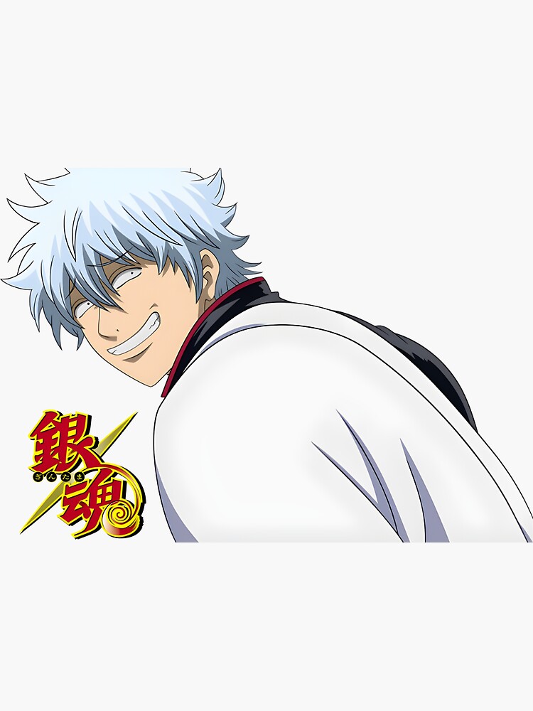 "Gintama smiling" Sticker for Sale by MichelFranke | Redbubble