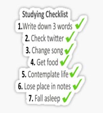 Studying: Stickers | Redbubble