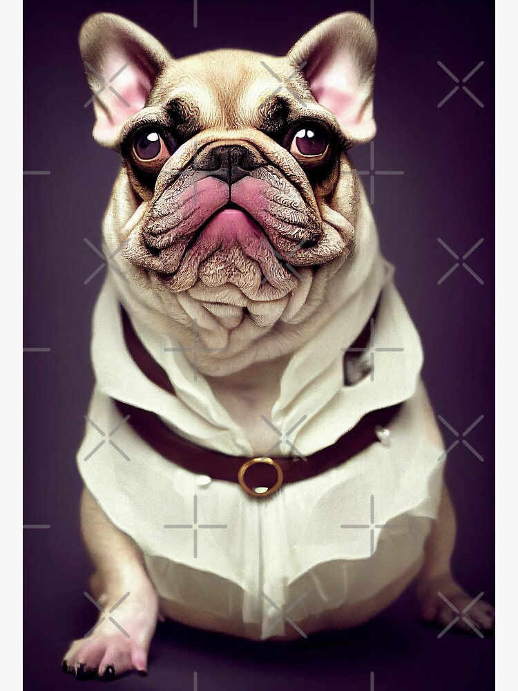 "Funny Frenchie" Sticker for Sale by ladarkepoque | Redbubble