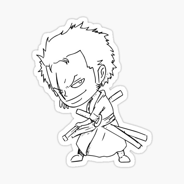 "Chibi Roronoa Zoro" Sticker for Sale by nexthingubuy | Redbubble