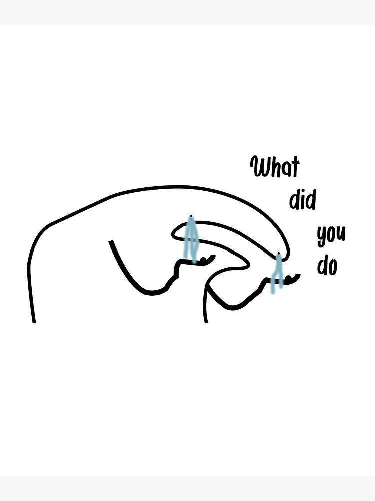 "florkofcows memes What did you do" Poster for Sale by stickymen ...