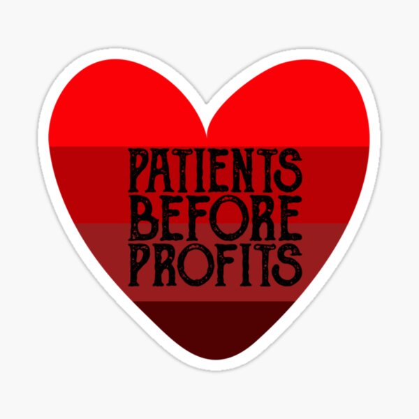 "Minnesota Nurses On Strike 2022 Patients before profits " Sticker for ...