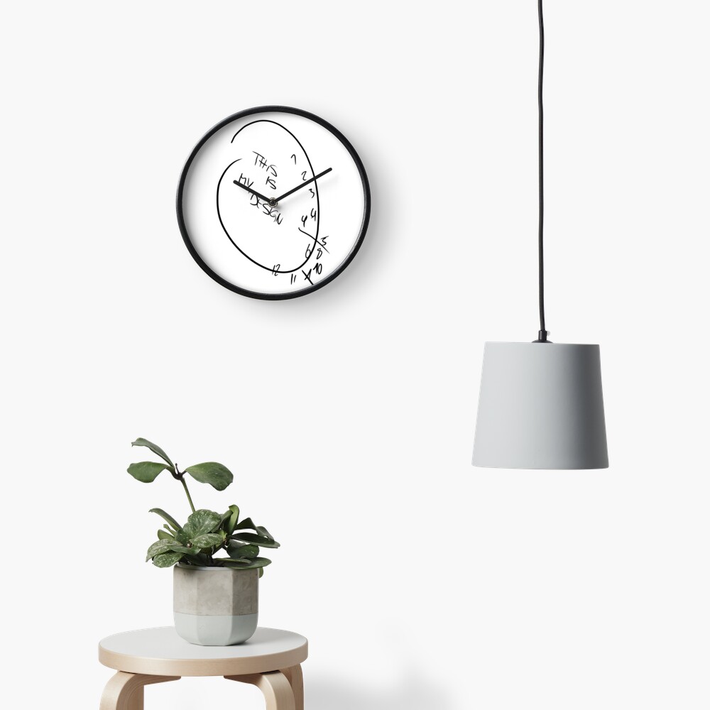 "Will Graham - This Is My Design" Clock for Sale by antigravity | Redbubble