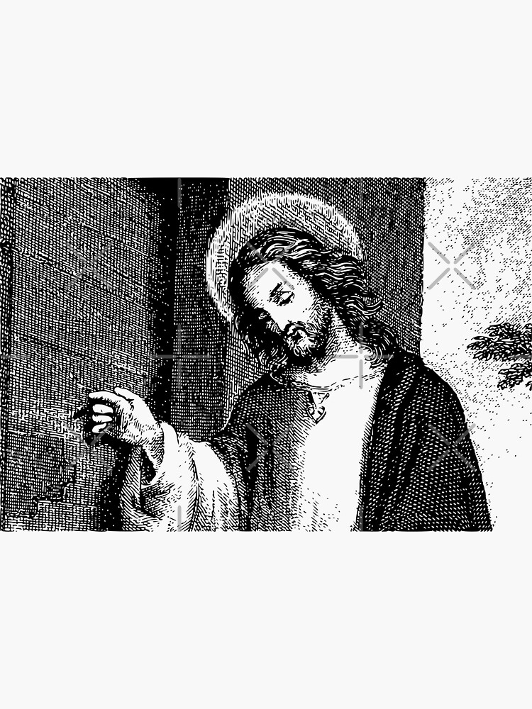 "Jesus Christ German steel engraving" Sticker for Sale by ...