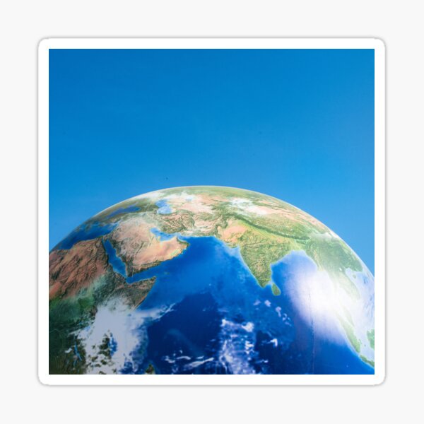 "Blue earth " Sticker for Sale by Art-Echo | Redbubble