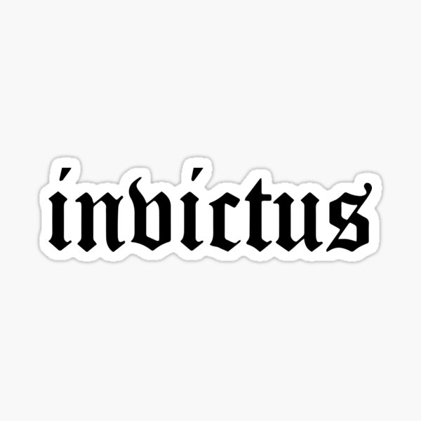 "Valhalla tattoo art invictus" Sticker for Sale by Ulfenborg | Redbubble