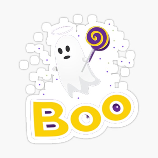 "Lets BOOOO" Sticker for Sale by AyaSofia | Redbubble