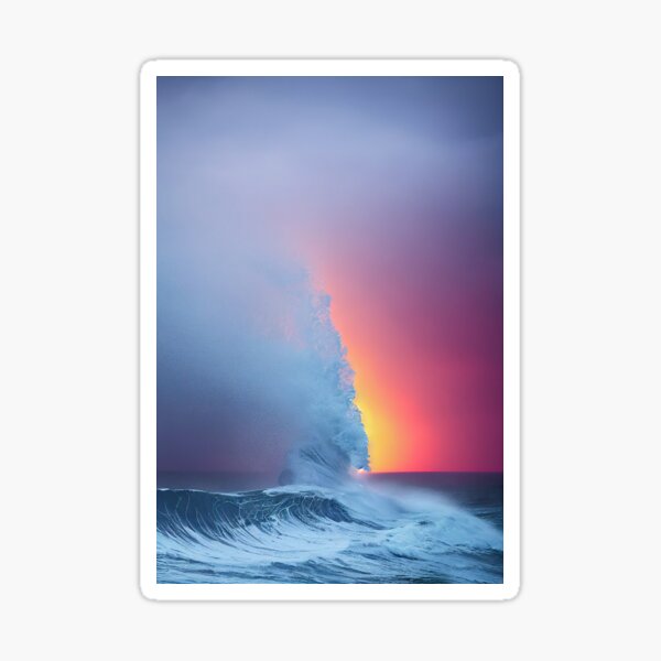 "Rainbow Wave" Sticker for Sale by ladarkepoque | Redbubble