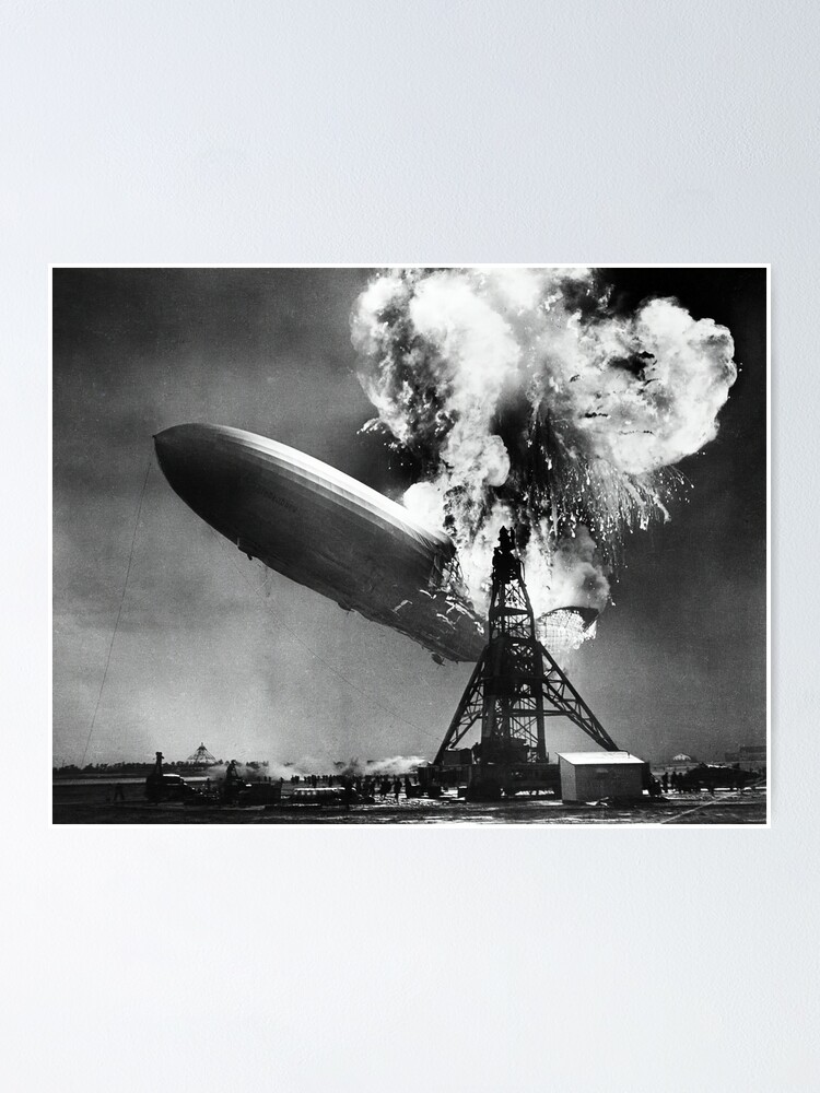 "Hindenburg Explosion" Poster for Sale by MayaElliott75 | Redbubble
