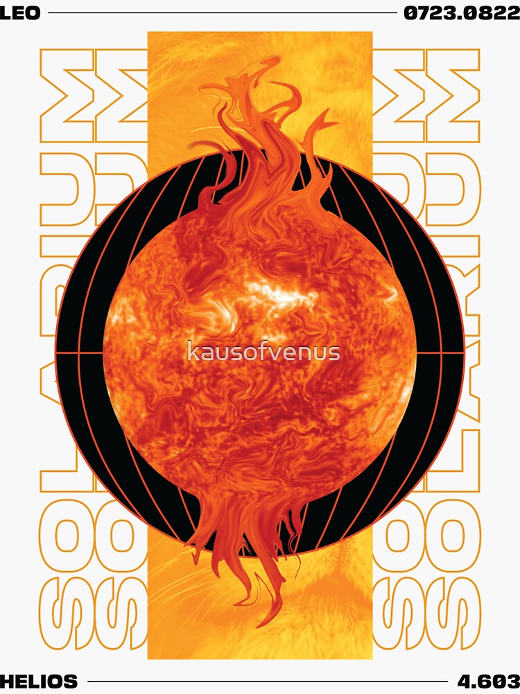 "Solarium of Leo" Sticker for Sale by kausofvenus | Redbubble