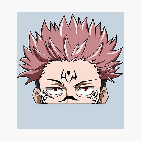 "Jujutsu kaisen sukuna peeker" Photographic Print for Sale by ...