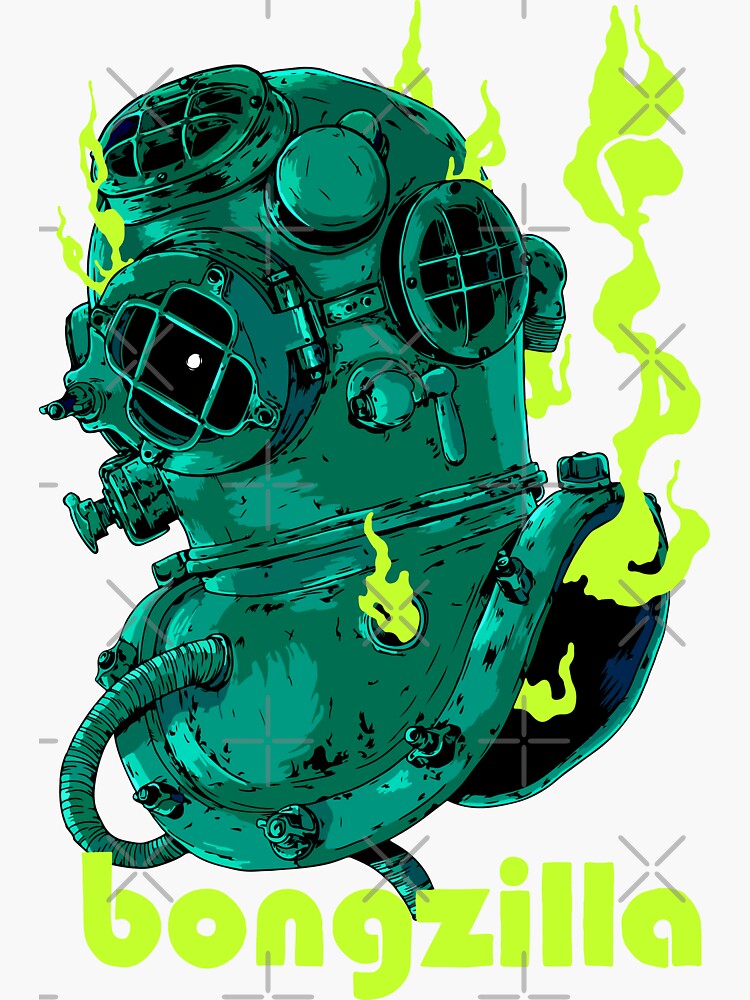 "Bongzilla Artwork" Sticker for Sale by xxXVintageXxx | Redbubble