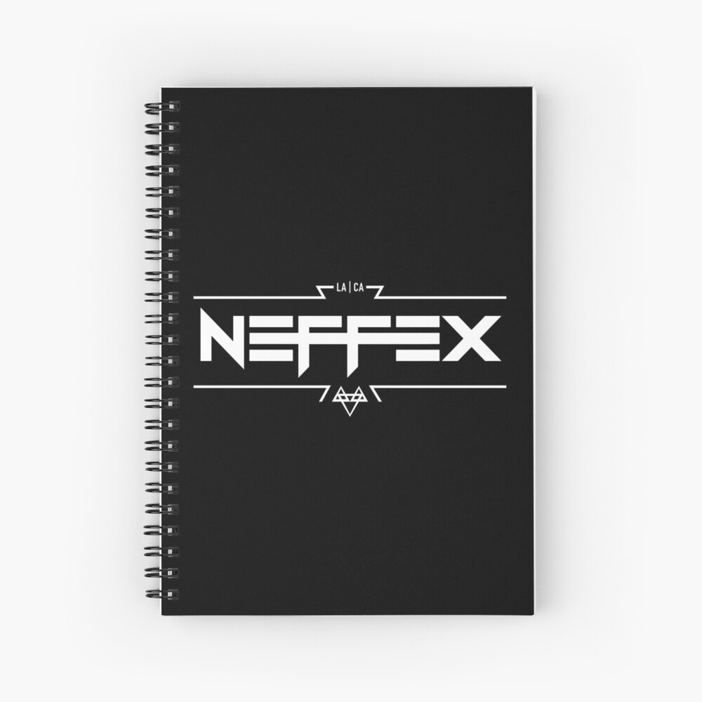"NEFFEX Word Logo White" Spiral Notebook for Sale by Neffex | Redbubble