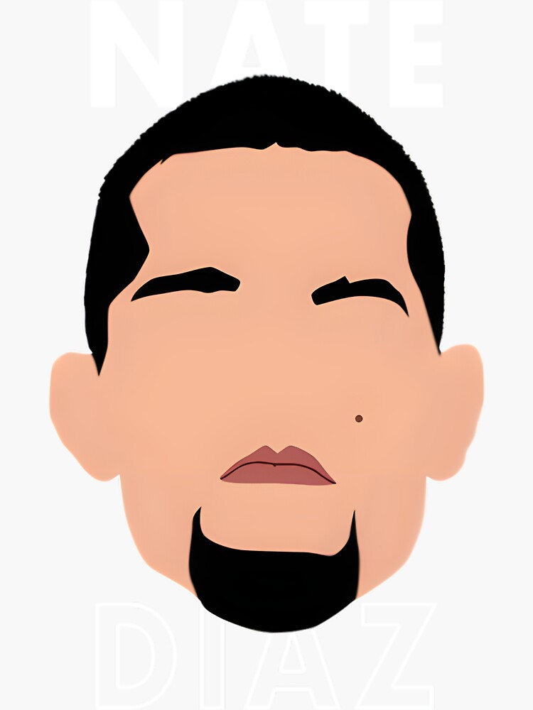 "Nate Diaz diaz the gangster rsclvisual_ Classic " Sticker for Sale by ...