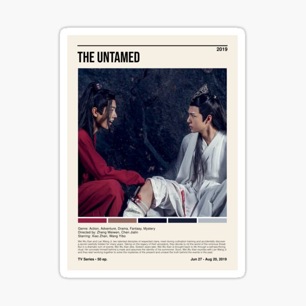 "The untamed / 2019 (Chinese drama)" Sticker for Sale by LadyPPink ...
