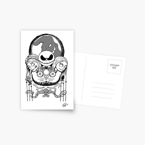 "Tim Burton Film Art Portrait" Postcard for Sale by Christopher Kidd ...