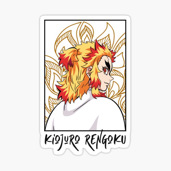 "rengoku kyojuro demon slayer" Sticker for Sale by youranimeworld ...