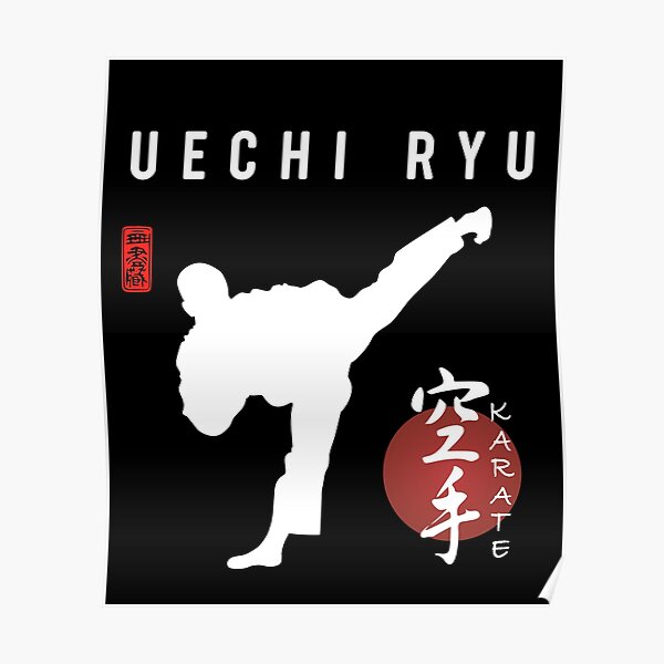 "Uechi Ryu Calligraphy Karate Instructor Design - Japanese Martial Art ...