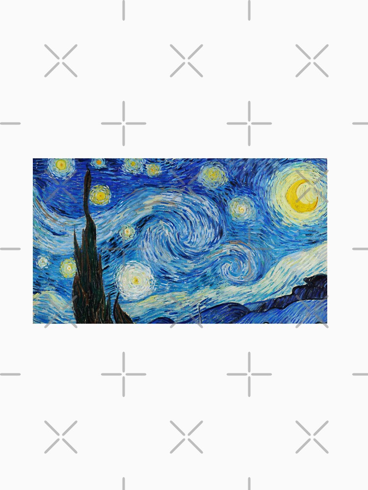 "The Starry Night by Vincent van Gogh 1889" T-shirt for Sale by ...
