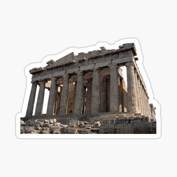 "The Parthenon in Athens (5th century BC)" Sticker for Sale by ...