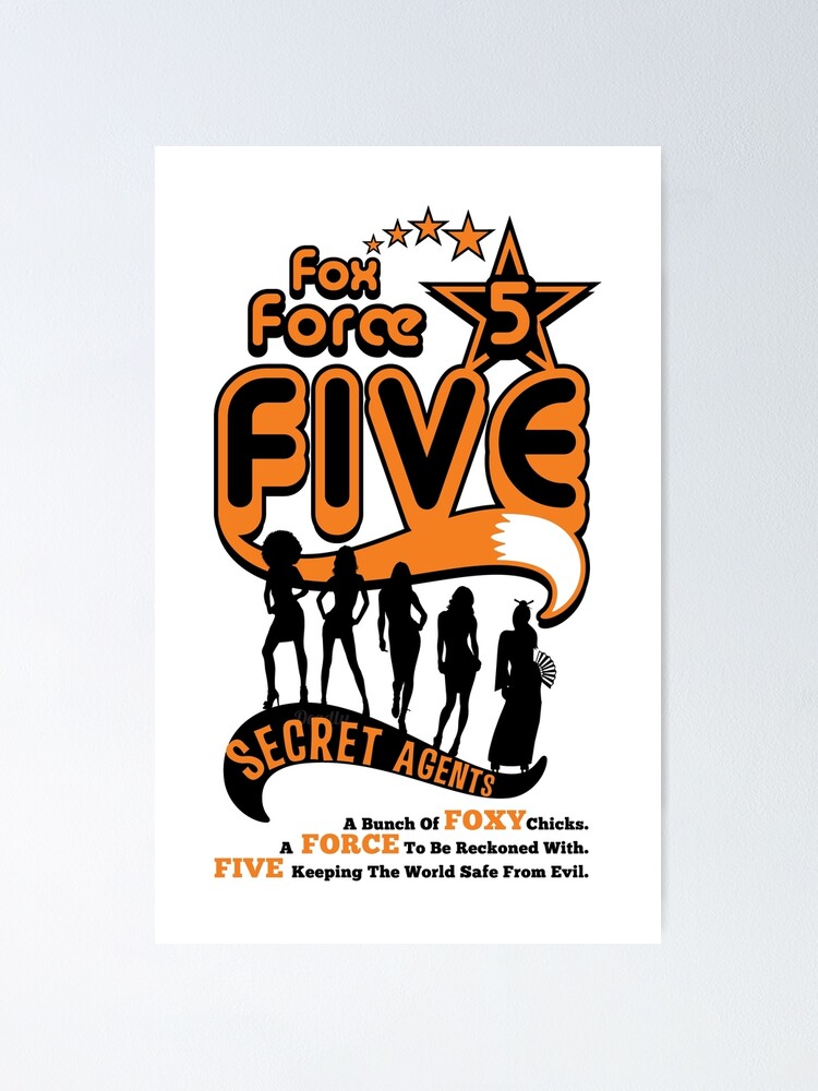 "Pulp Fiction - Fox Force Five" Poster by Purakushi | Redbubble
