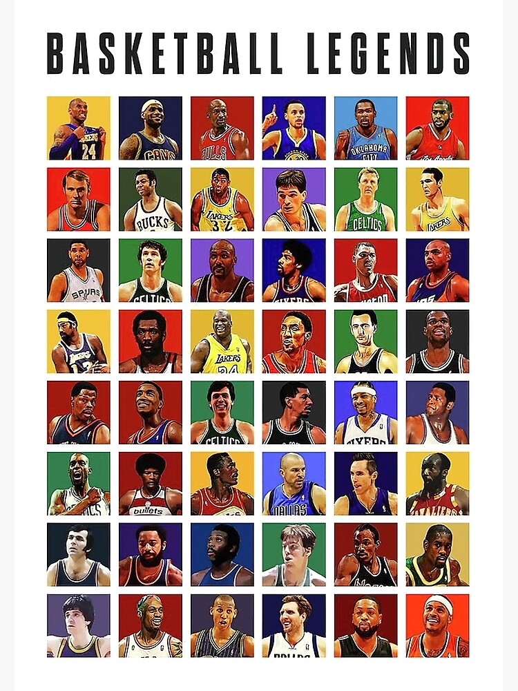 "The Basketball Legends" Poster for Sale by Caroline229 | Redbubble