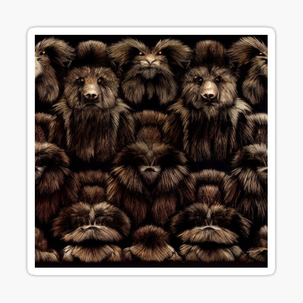 "Cursed Animals" Sticker for Sale by PatternSpecial | Redbubble