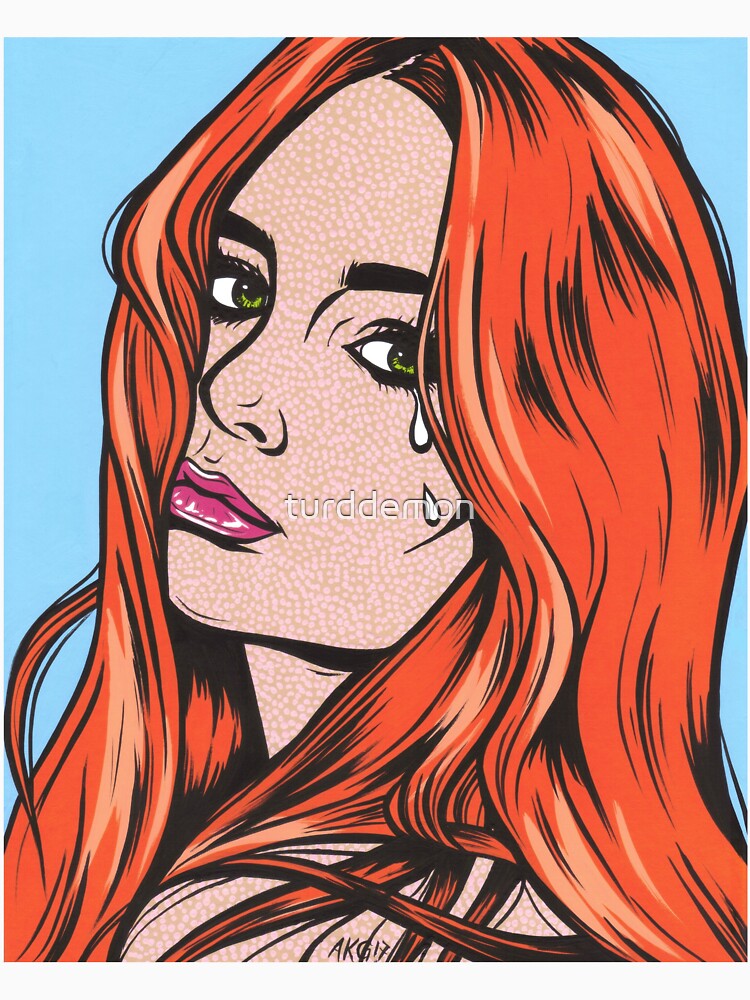 "Ginger Crying Comic Girl" T-shirt by turddemon | Redbubble