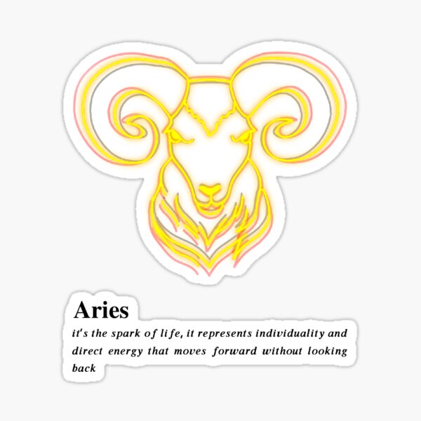 "Aries" Sticker for Sale by bierx | Redbubble
