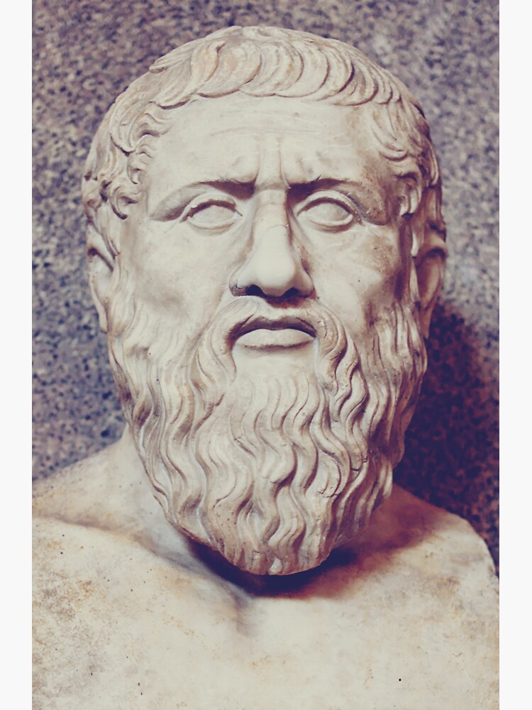 "Plato Classical Greek philosopher" Sticker for Sale by Staurosgerakiu ...