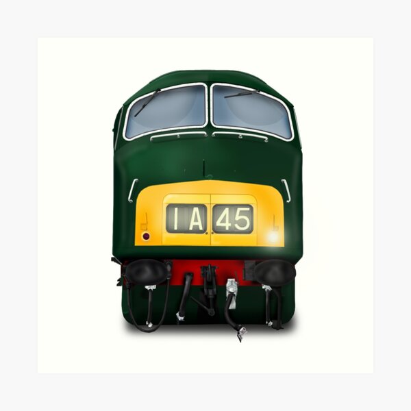 "Class 42 "Warship" Western Region in BR Green Livery" Art Print for ...