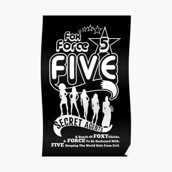 " Pulp Fiction - Fox Force Five Variant" Poster by Purakushi | Redbubble