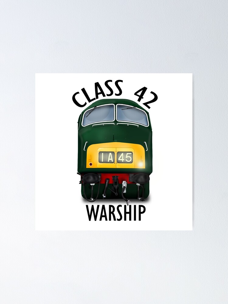 "Class 42 "Warship" Western Region in BR Green Livery" Poster for Sale ...