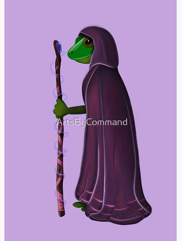 "The Frog Wizard" Poster for Sale by ArtsByCommand | Redbubble