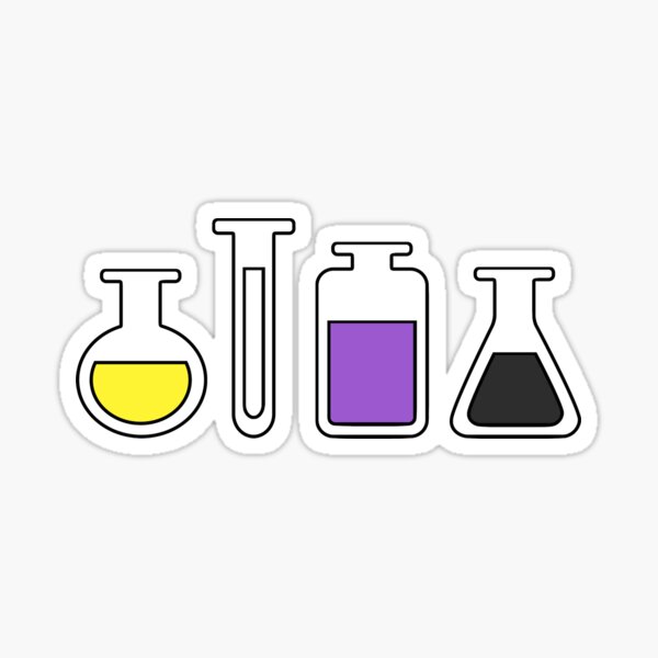Subtle Non Binary Pride Potions Sticker For Sale By Lunyssa Redbubble
