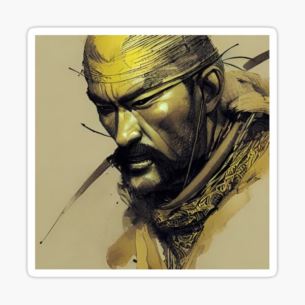 "Space Ronin in sand" Sticker for Sale by InterstellrBot | Redbubble